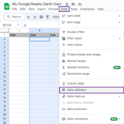 How to create a Gantt chart in Google Sheets? - Kanbanchi