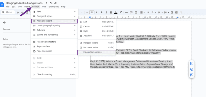 How to do a hanging indent on Google Docs? - Kanbanchi How to do a hanging indent on Google Docs? - Kanbanchi