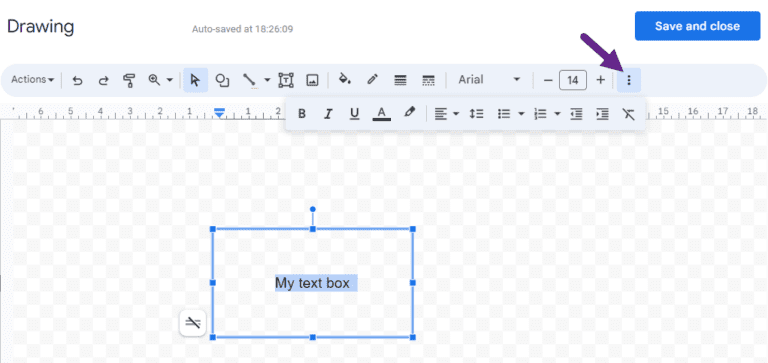 How to add text box in Google Docs - Kanbanchi
