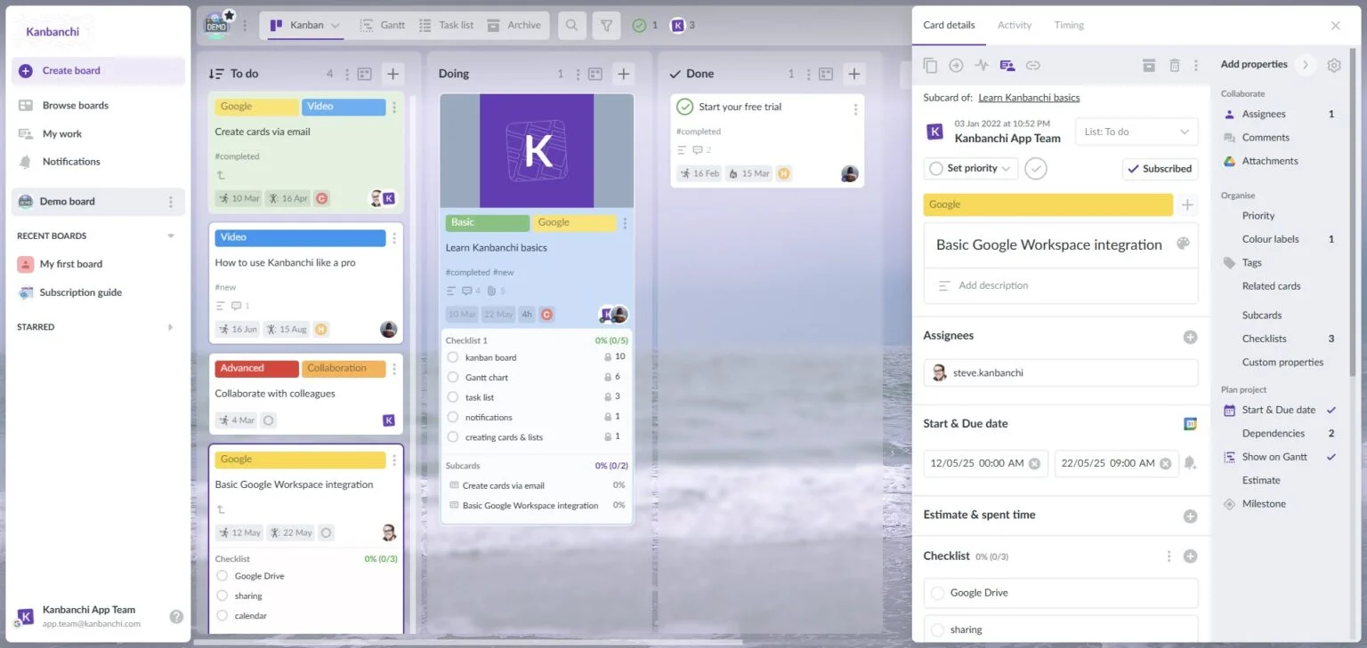 What is a Task Board? - Kanbanchi for Google Workspace
